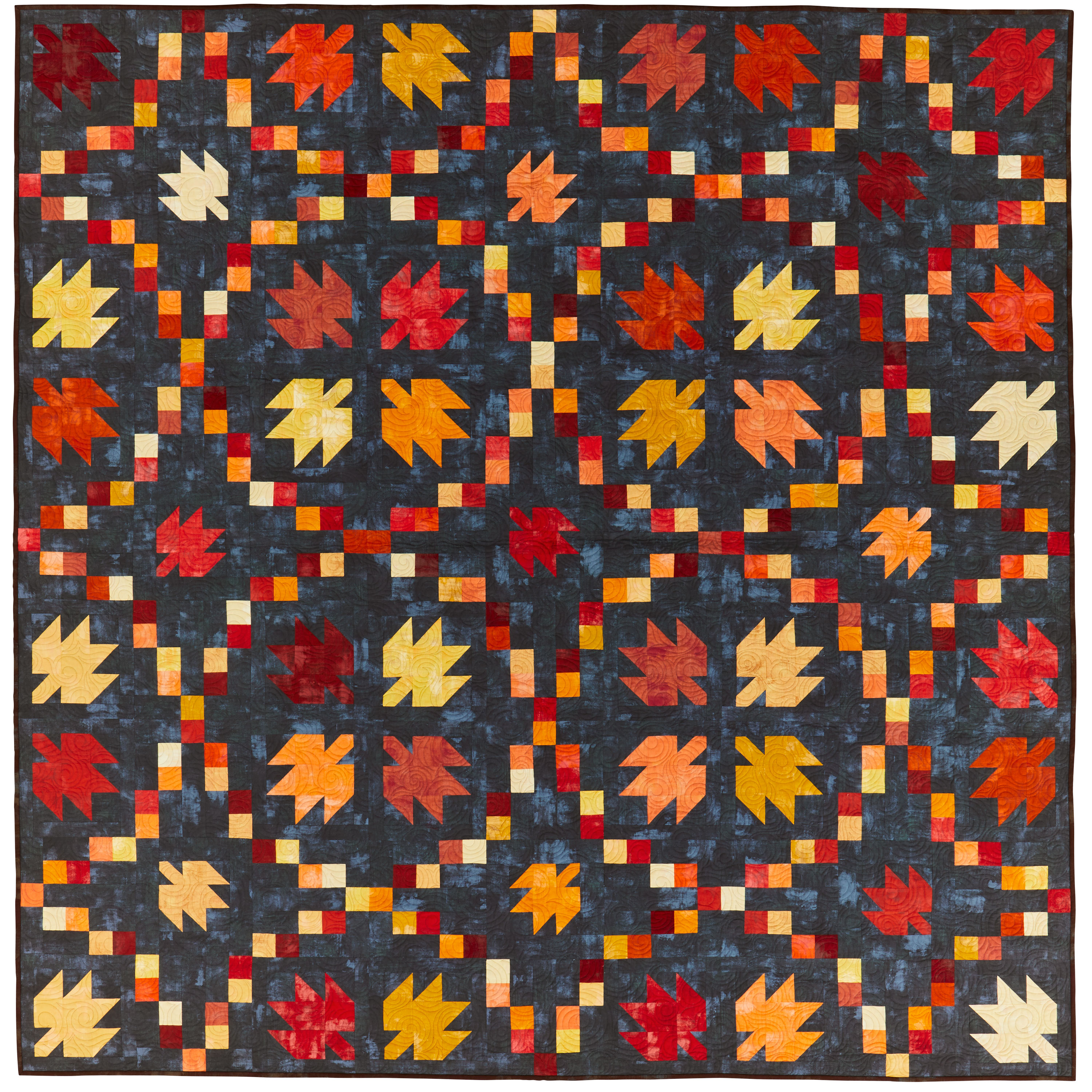 Melissa – Swirling Leaves – Quilty Friends Retreats